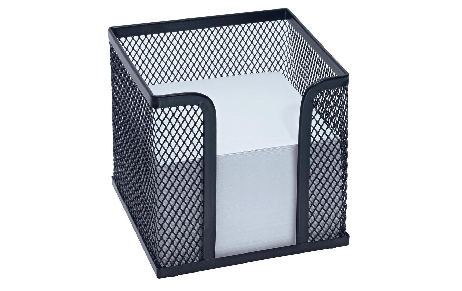 Zettelbox OFFICE 10x10x10cm Metall schwarz WEDO 65701 | 1-stop.shop | Alpine Professional AG