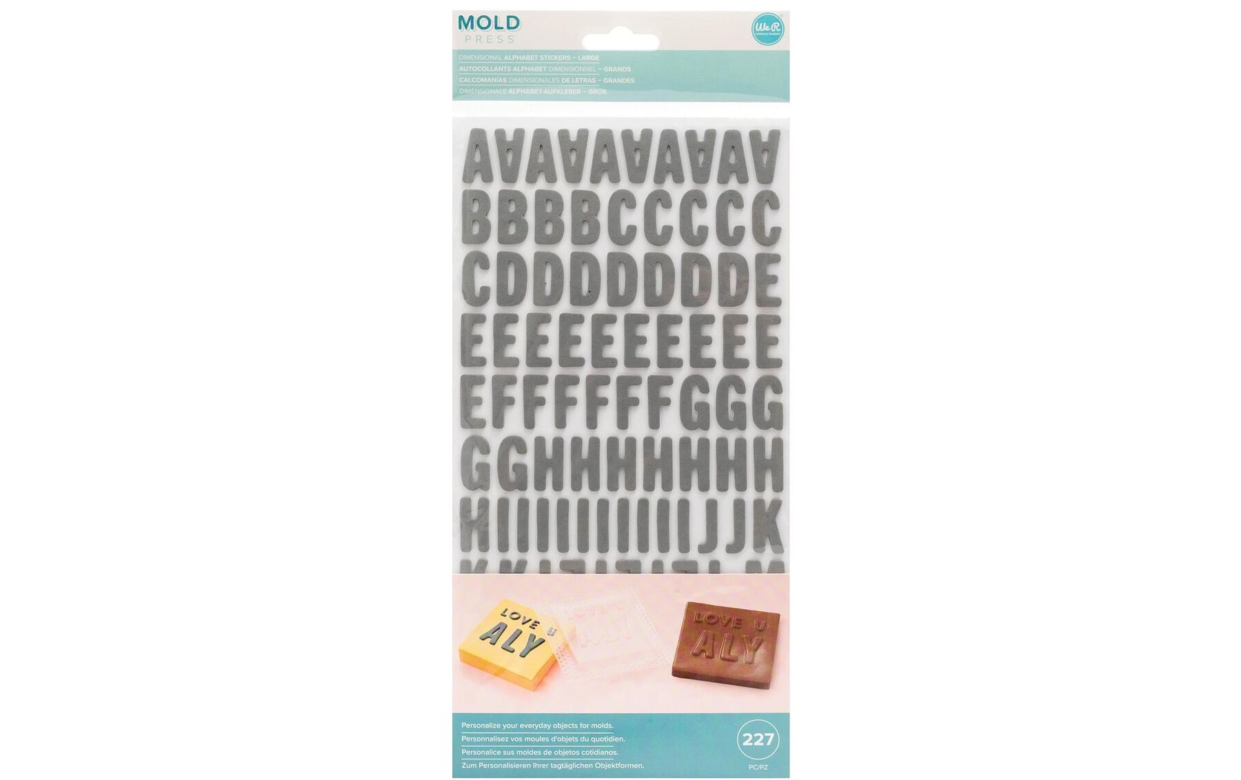 We R Memory Keepers 3D-Sticker Mold Press Alphabet gross | 1-stop.shop ...