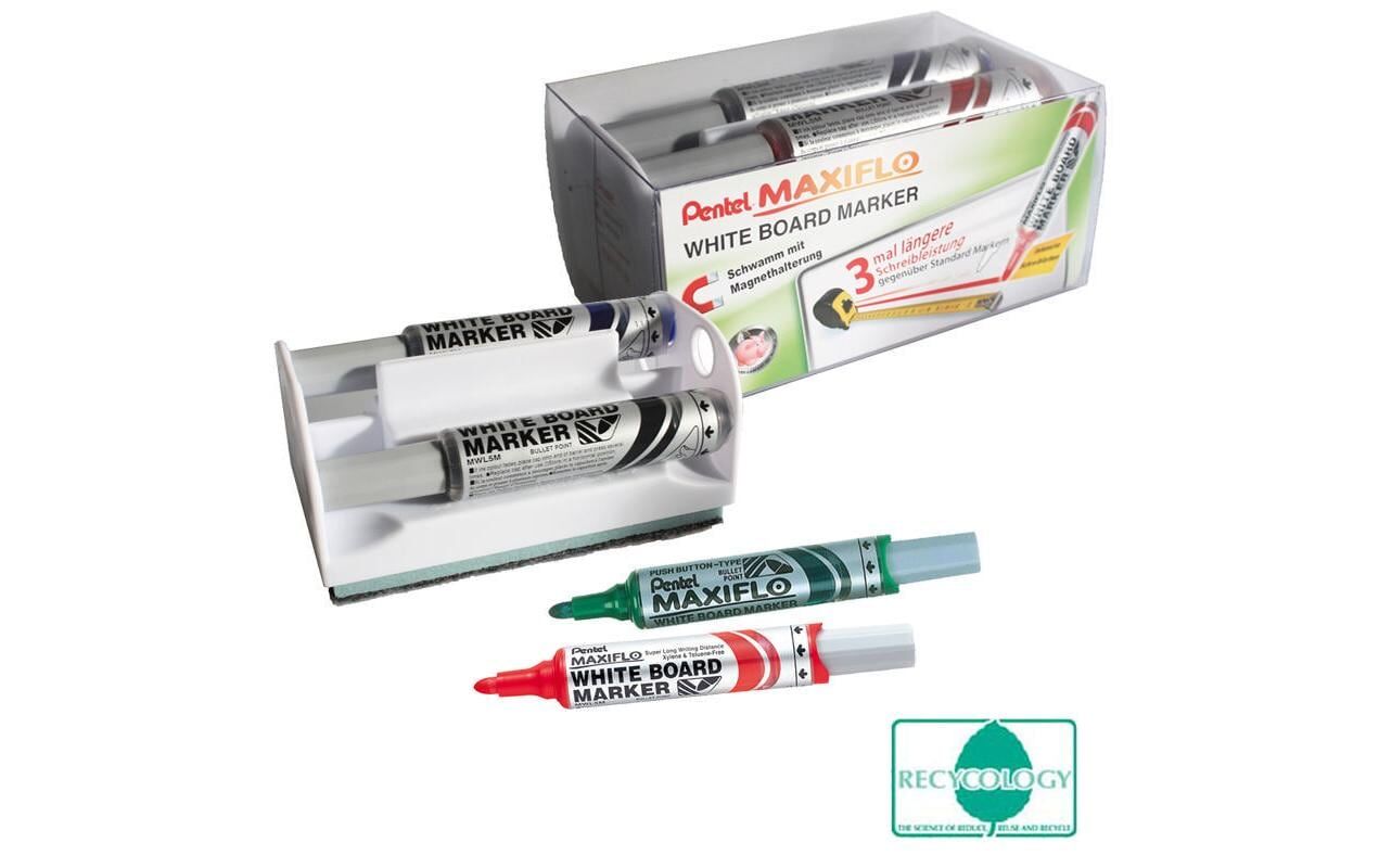 Whiteboard Marker 6mm 4 Farben, Box PENTEL MWL5M4BOX | 1-stop.shop ...