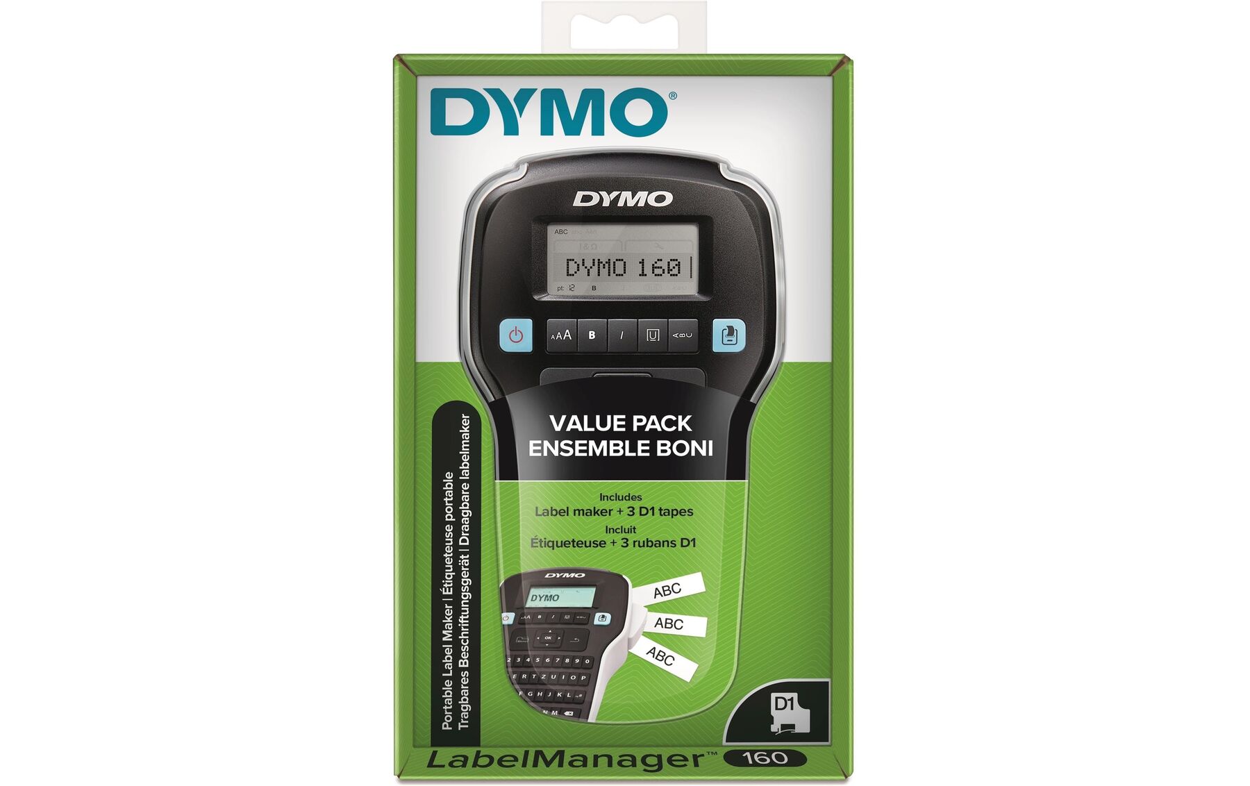 DYMO Beschriftungsgerät LabelManger 160 Value Pack | 1-stop.shop ...