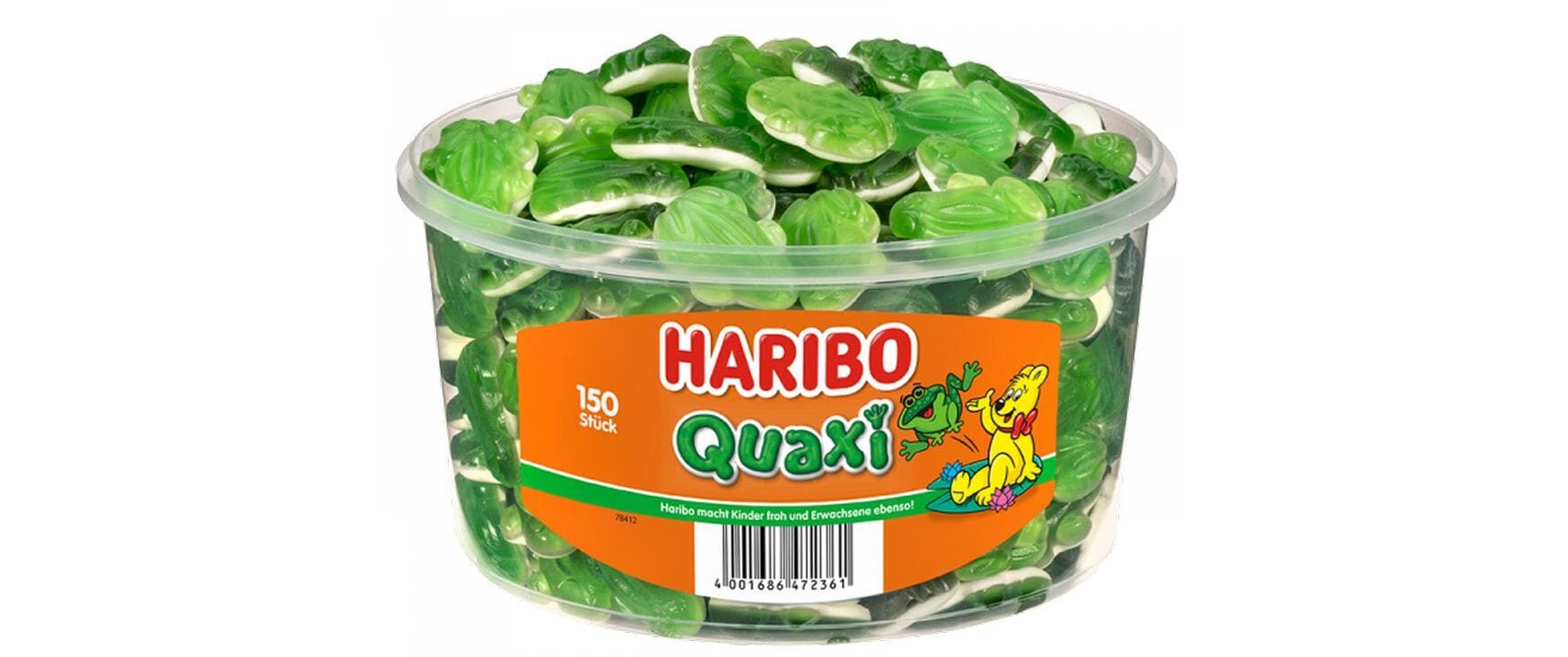Haribo Gummibonbons Quaxi Frösche 150 Stück | 1-stop.shop | Alpine ...